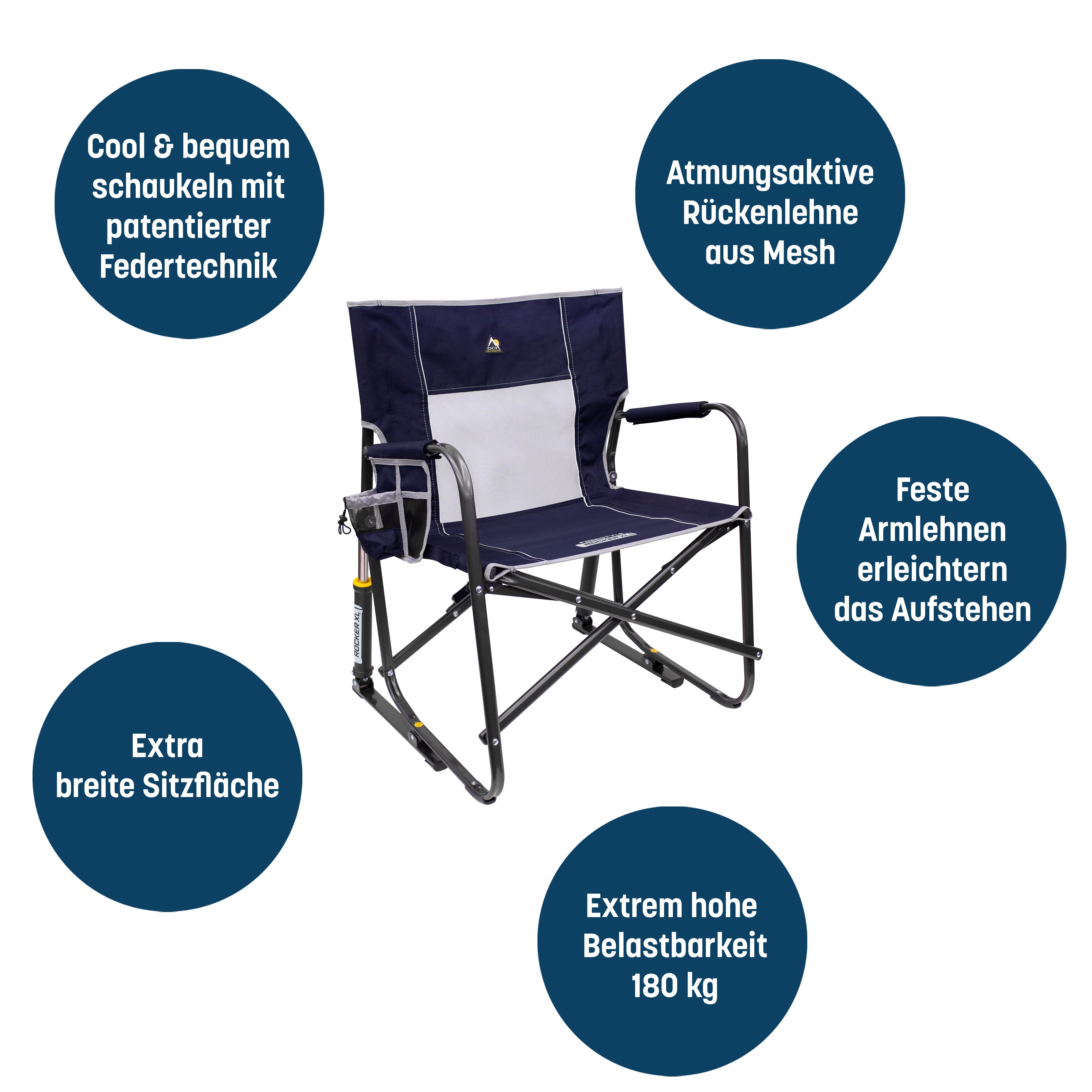 Freestyle Rocker XL Indigo Blue 1 Stuhl